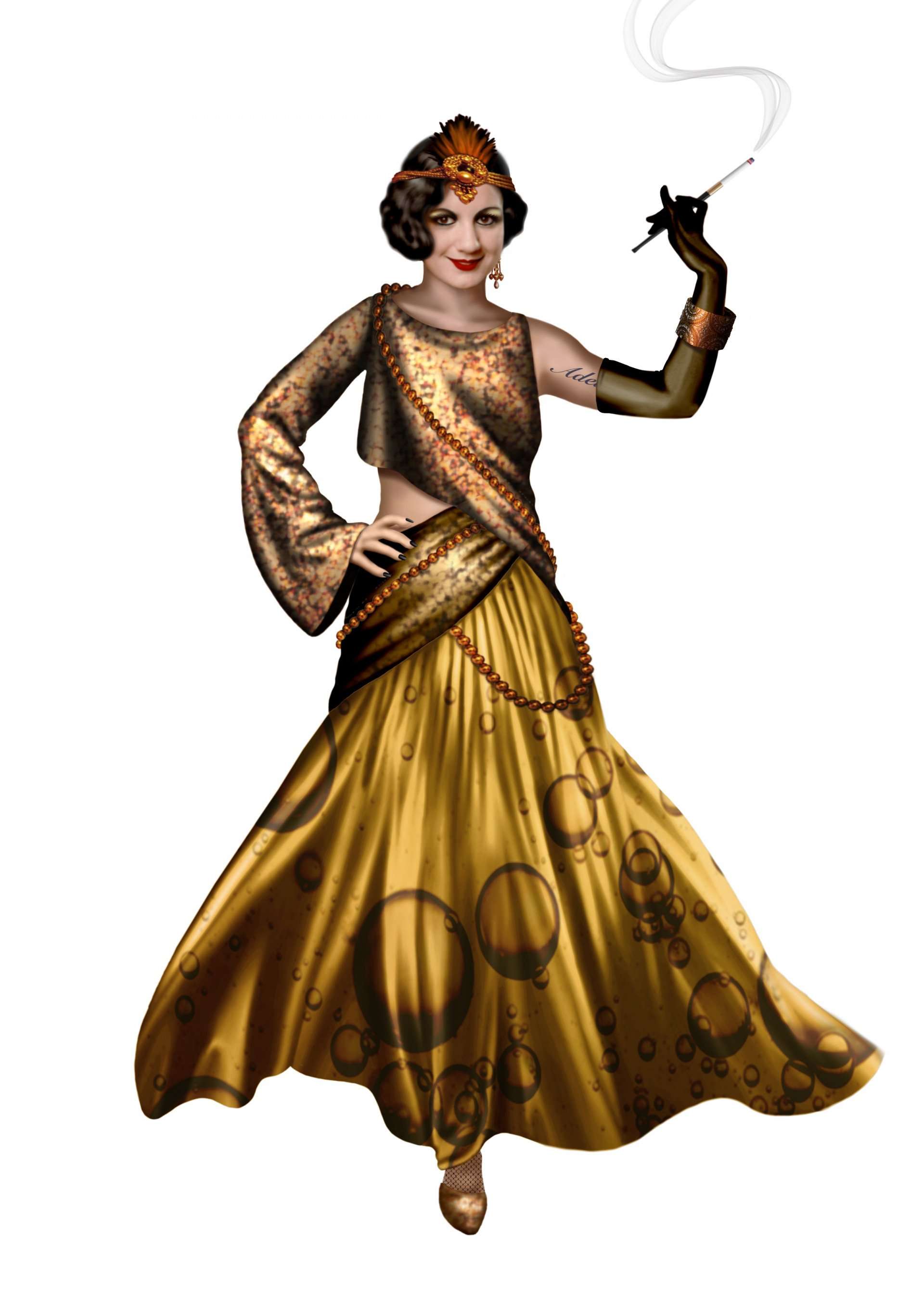 Simon Lima Holdsworth — Die Fledermaus (costumes and illustrations)